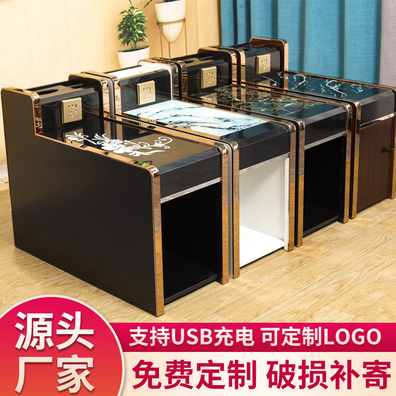 足浴茶几柜足疗茶几经济型沙发多功能茶几简约桑拿按摩浴场茶水柜