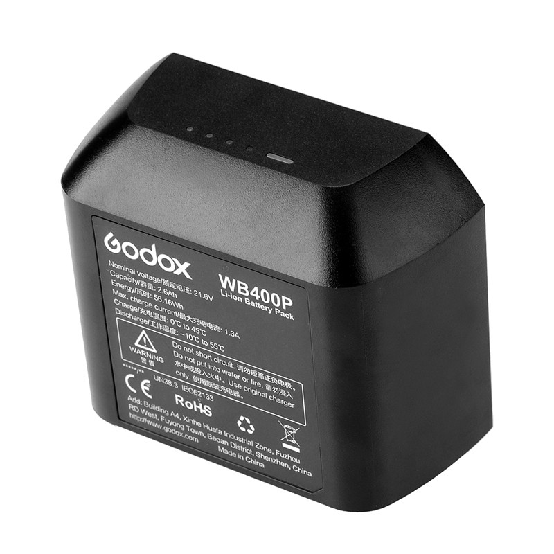 godox神牛AD400pro外拍闪光灯锂电池摄影灯电源附件备用充电电池W