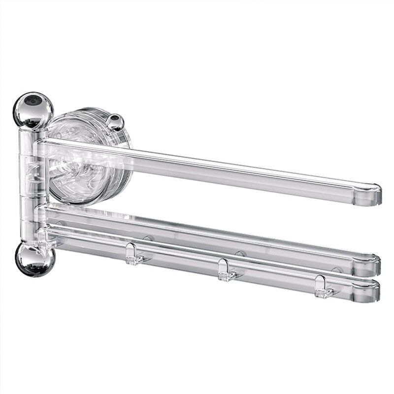 吸盘厨房抹布架置物架洗碗槽窗台多杆可旋转沥水架壁挂水槽沥水袋