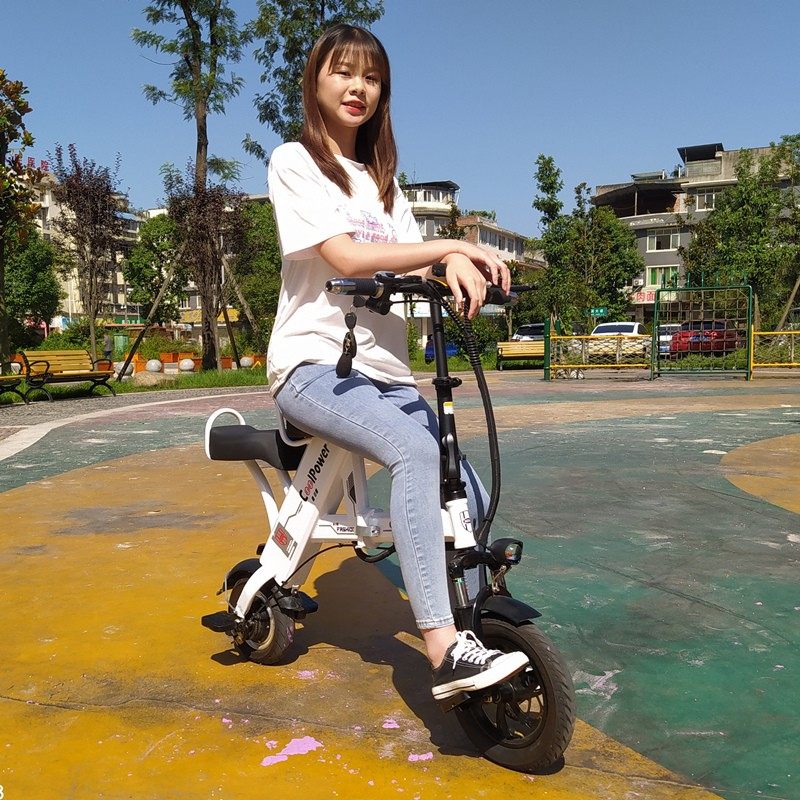 双人小型折叠式超轻便携式带娃滑板代驾代步迷你男女式电瓶电动车
