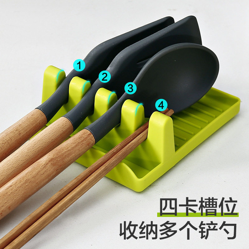 多功能锅铲架托汤勺饭勺垫筷子锅盖架置物架厨房台面锅铲子收纳架