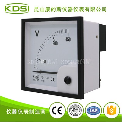 供应 KDSI指针式电表BE-96 AC450V直通式交流电压表 电压测量仪表