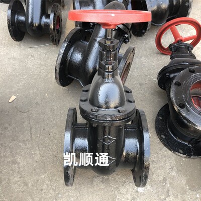 凯斯特阀门 HT200铸铁人防铜芯铜杆法兰闸阀DN65 100 150 250 300