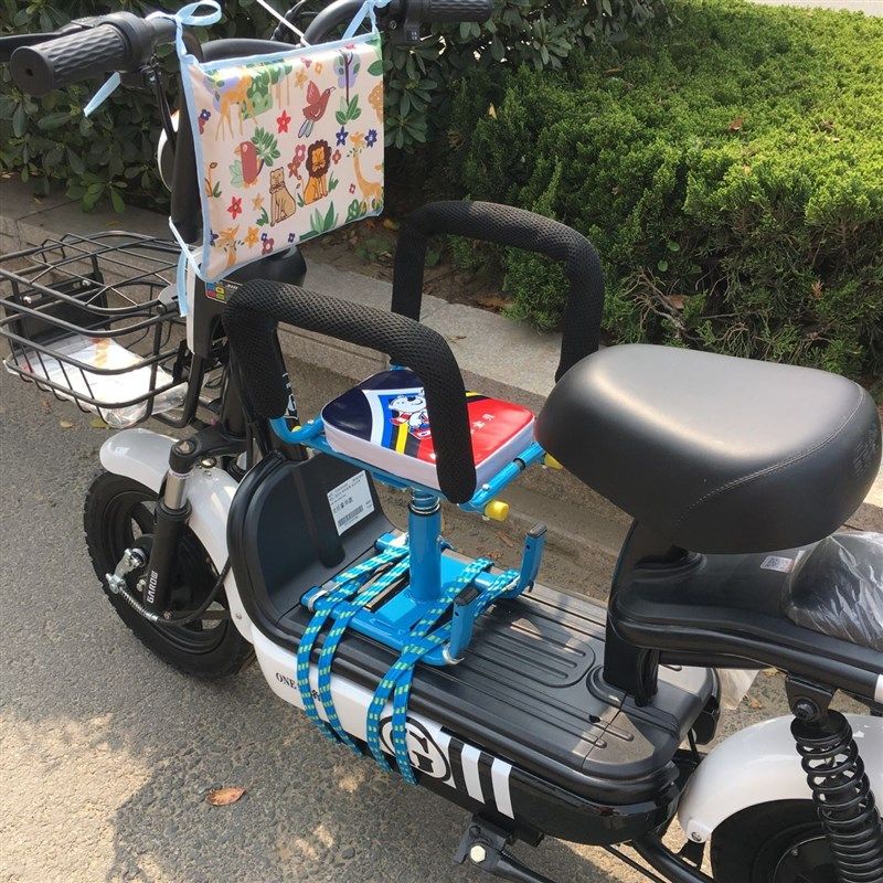 电动车儿童座椅前置小孩宝宝踏板车电摩托车专用座椅防撞垫缓冲垫