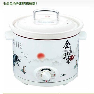 方圆FYZ玉瓷金汤白瓷快速电炖锅2.5L3.5L4.5L6L汤煲陶瓷内胆盖子