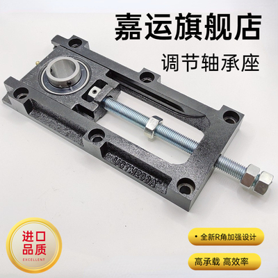 铸钢可调节滑架轴承座UCTM204 UCTM205涨紧流水线输送设备支撑TFU