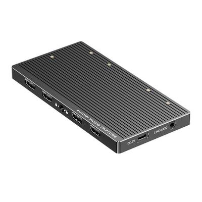 奥顿雷电4路4K60采集卡4路HDMI超高清视频输入环出UVC接电脑导播