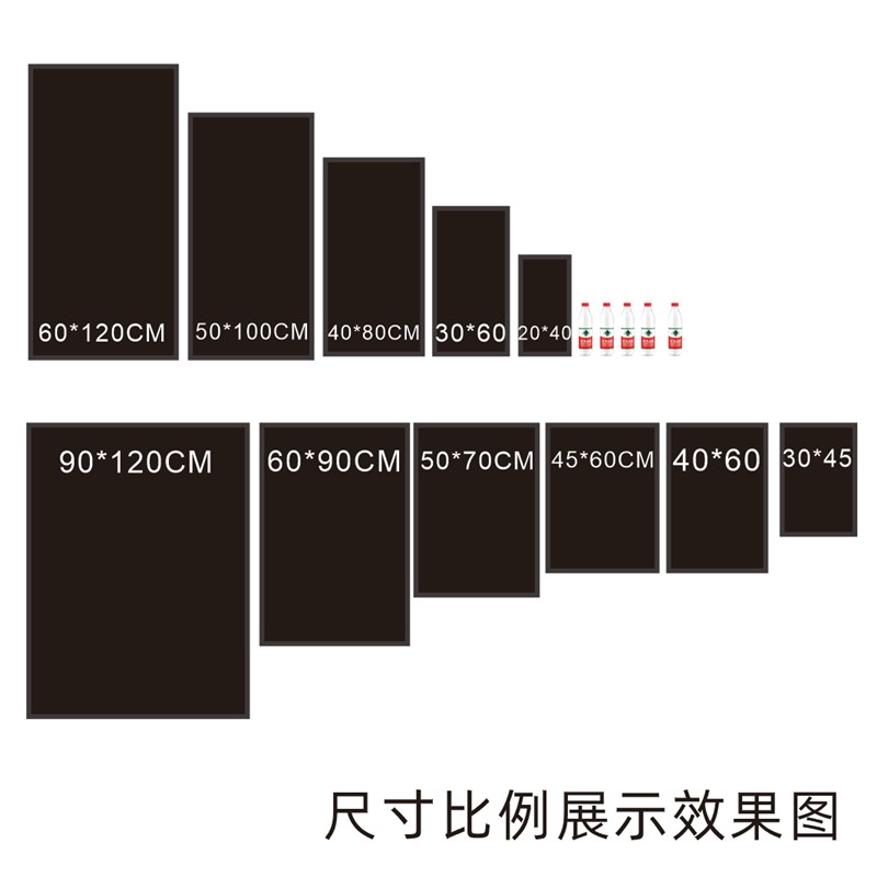 磁吸小黑板家用冰箱贴展示板谷子周边收纳板展示架挂式长条照片墙