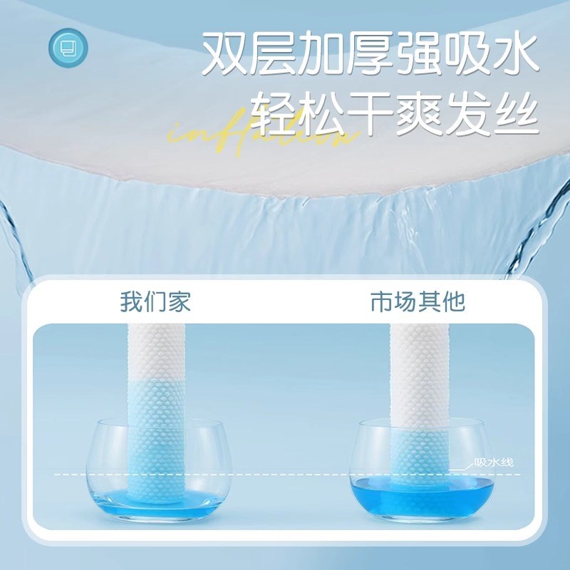 一次性干发帽女超强吸水包头发加厚一次性浴巾旅游用品便携旅行装