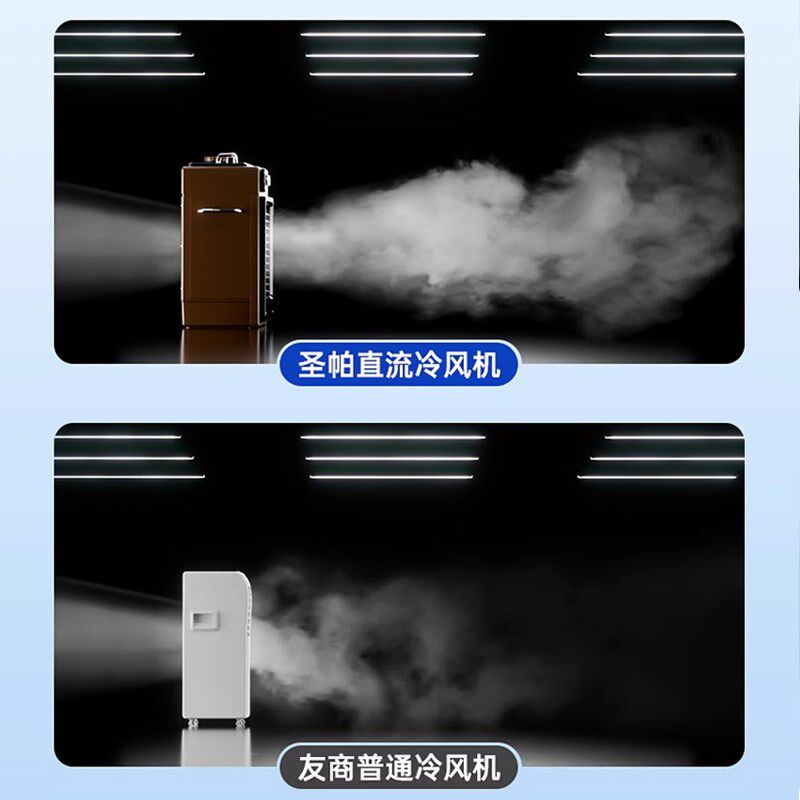 圣帕充电式冷风机户外露营制冷空调扇家用车载移动水冷风扇加湿器