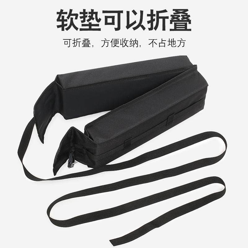 汽车车顶行李软架冲浪板车顶防滑软垫绑带皮划艇滑雪板车顶棉软架