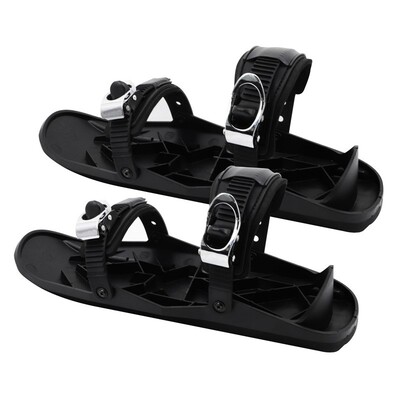 滑雪板鞋迷你双板雪板耍雪玩雪装备Snowfeet Mini Ski Skates