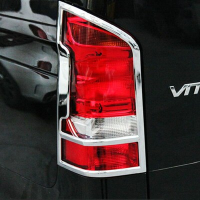 适用16-23款新威霆灯罩框Vito116前后雾灯尾灯罩车身外饰亮条改装