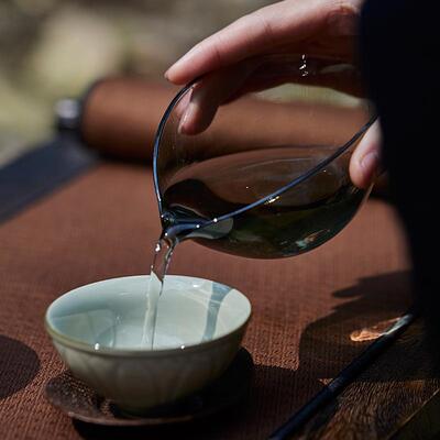 舍己宜物玻璃公道杯创意公杯茶海耐热加厚大号分茶器均杯茶道配件