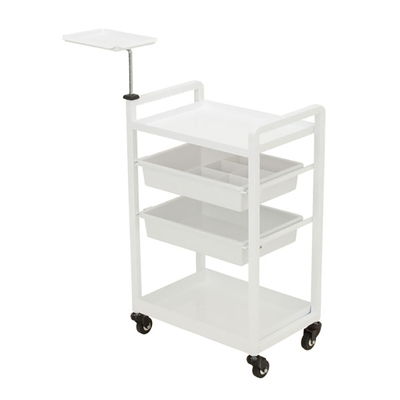 美容院美睫专用双层置物架子多功能多层小推车美睫金属推车28130.