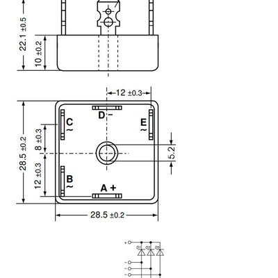 全新 MT3516A MT3512A MT3516 三相整流桥全新变频器专用 金脚5脚