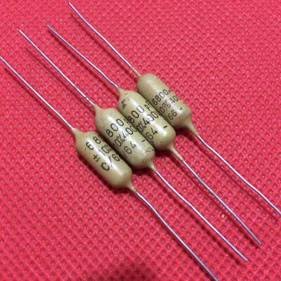 早期美国西電 64T系列 0.0068UF400V 古董轴向耦合无极电容