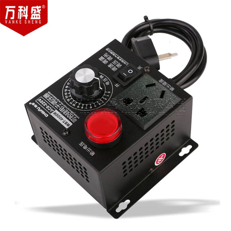 4000W大功率可控硅电子调压器电机风扇电钻变速调速器调温器220V