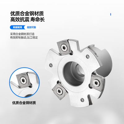 株洲PT02三面刃铣刀盘T型槽SMP01可转位侧铣刀盘切槽刀XSEQ12开槽