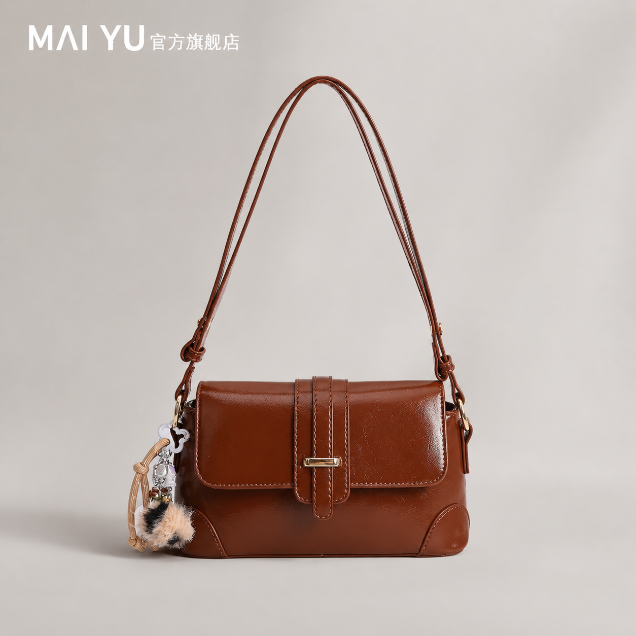 MY腋下包包女2026新款潮时尚百搭高级感超火上班通勤单肩包斜挎包