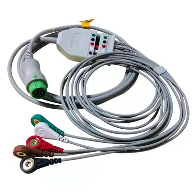 适用兼容迈瑞监护仪配件T5 IPM8 IPM10 IMEC UMEC6 10心电导联线