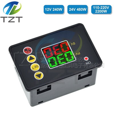 T2310微电脑智能延时时控继电器 延迟接通断开循环定时LCD数显