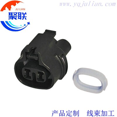 MG640795汽车连接器MG640795-5接插件2芯白色/黑色DJ7021Y-2.2-21