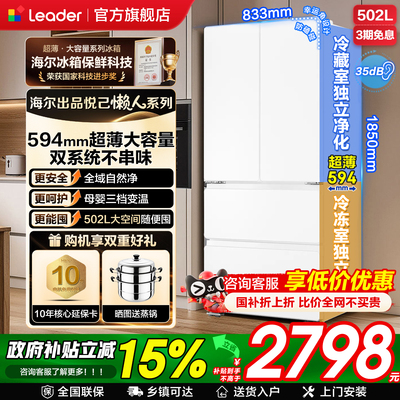 海尔出品统帅法式多开门电冰箱