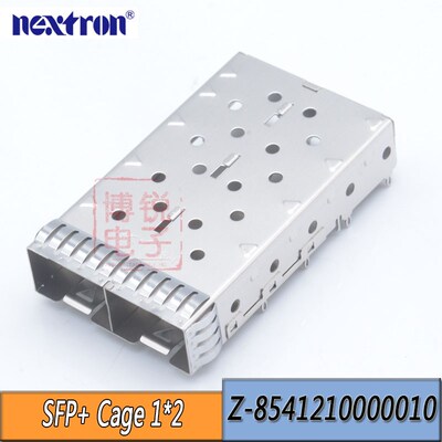 正凌Nextron SFP+1*2连接器罩壳 屏蔽罩 Cage Z-8541210000010