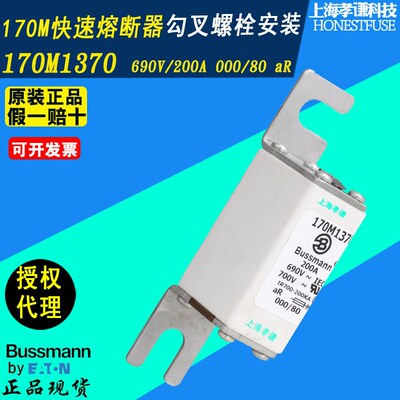 EATON BUSSMANN快速熔断器170M1371 690Vac 250A欧标方体DIN43653