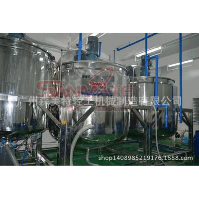 3吨蒸汽加热罐 蒸汽加热搅拌罐组拌合 洗发汽水搅蒸加EMT-C300热