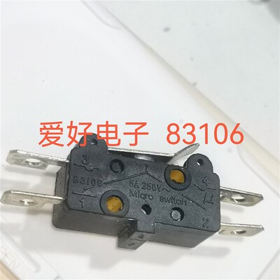 Mioro switoh 83106行程开关 微动开关 点动开关 5A250v 原装银点