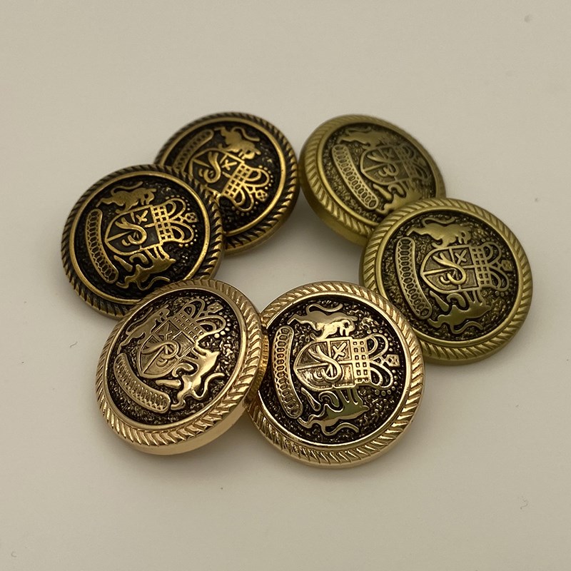 金属复古做旧大衣外套上衣纽扣西装毛衣钮扣高档开衫装饰扣子圆形