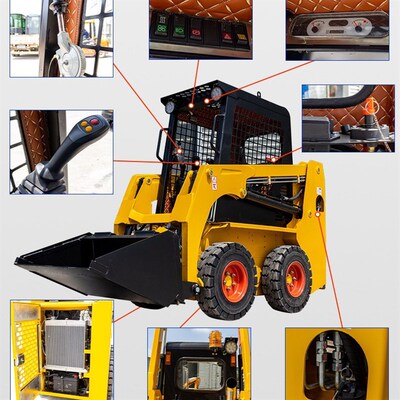 现货出口美国小型履带座驾滑移装载机 农用装载卸货SKid loader