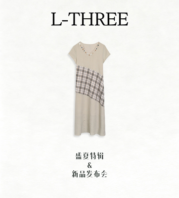 L-THREE『塞纳艺术家』配复古银腰链！度假风连衣裙