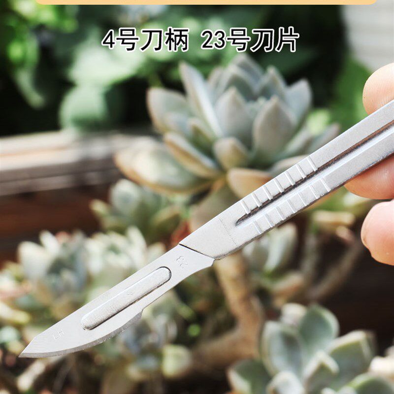 艺术秀园艺多肉砍头刀嫁接刀工具组合芽接刀不锈钢月季嫁接十二卷