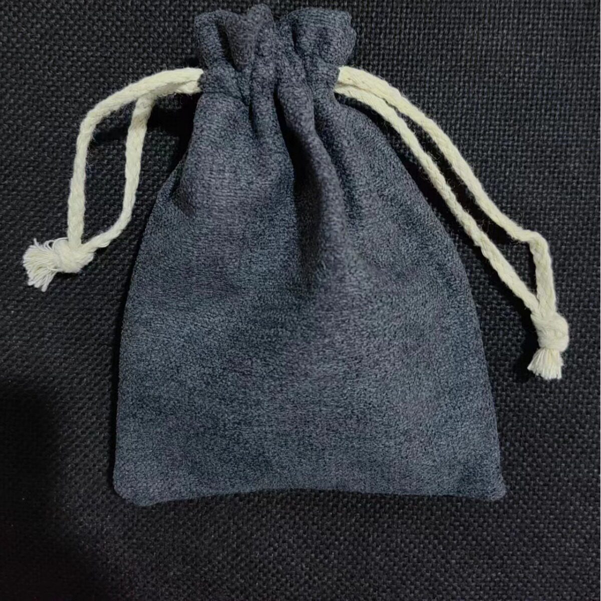 12*15单层袋棉麻小布袋咖啡豆粉末包装礼品荷包文玩首饰束口空袋
