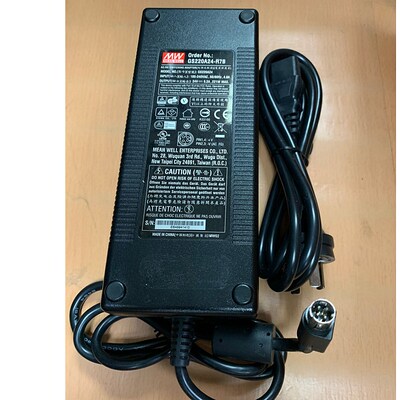 原装MEAN WELL明纬GS220A24-R7B 24V9.2A 221W四针4P电源适配器线