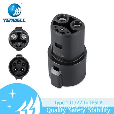 充电桩转接头Type1 J1772 To Tesla 美标充电桩转Tesla