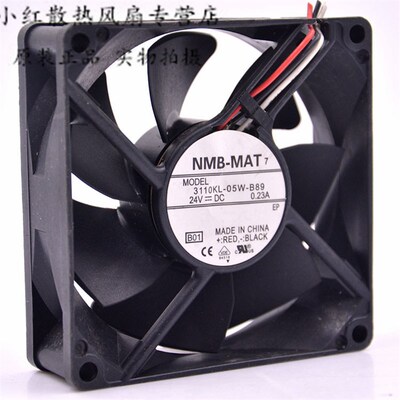 原装NMB 3110KL-05W-B89 8025 8cm 24V 0.23A 大风量变频器风扇