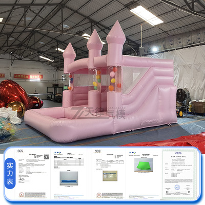 Large Inflatable White Bounce House Castle With Slide Inflat