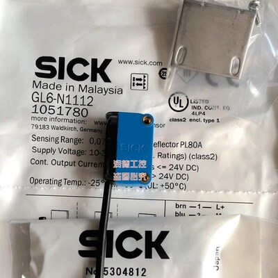 全新镜面反射光电开关GL6-N1111 N1112 N1212 GL6-P1111传感器