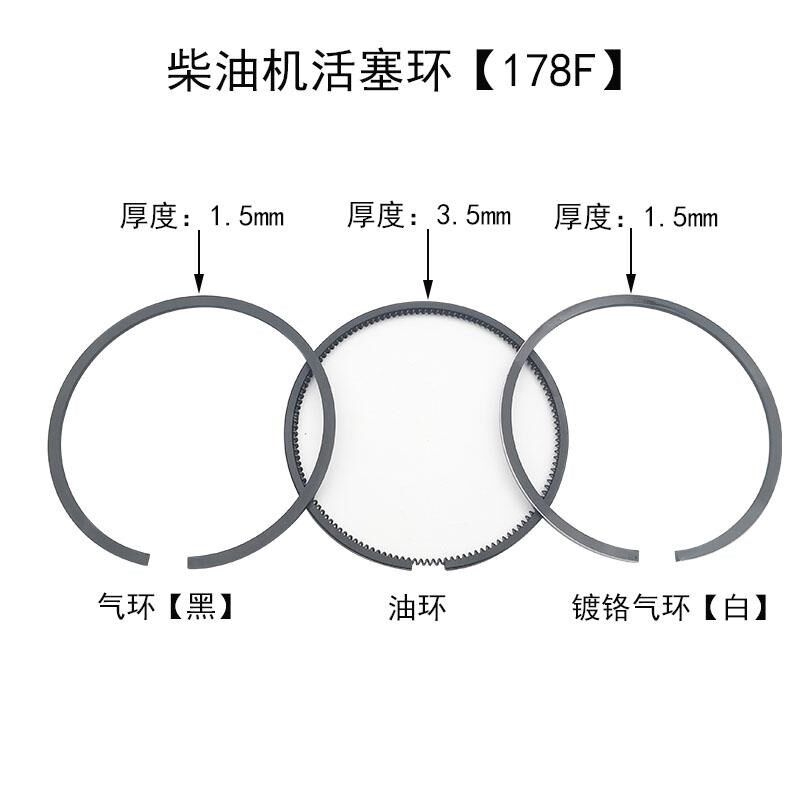 风冷单缸柴油发电机配件186微耕机170活塞环
