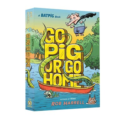 英文原版 Batpig: Go Pig or Go Home #3 精装 全彩漫画绘本图画书 儿童幽默诙谐漫画小说读物