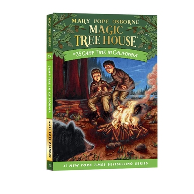 英文原版 神奇树屋 #35 加州露营时光 Magic Tree House #35 Camp Time in Californi 儿童文学故事图画书 魔法树屋小说