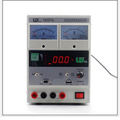 优点UD 1505TA 15V 5A可调直流稳压电源 指针电源表2A 3A 电源表