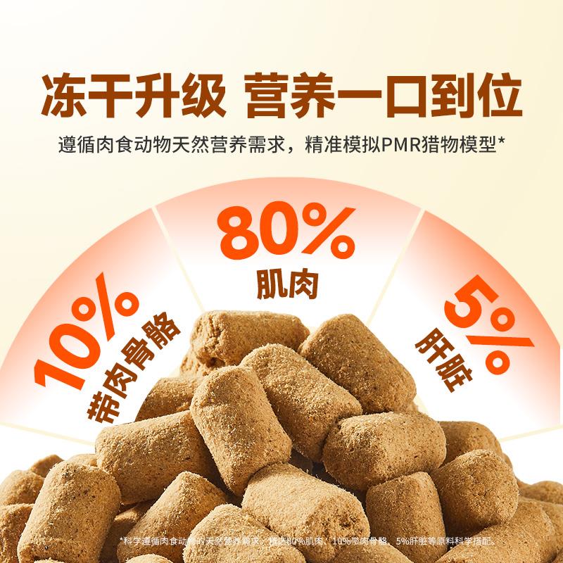 纯皓全价风冻猫粮全阶段猫咪通用粮幼猫营养发腮肉干鸡肉冻干粮