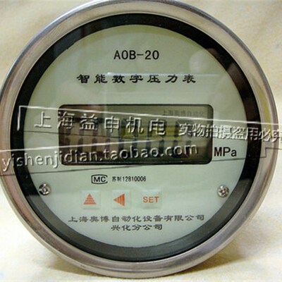 全不锈钢智能数字压力表 AOB-20型压力表 数显压力表 0.4级 轴向