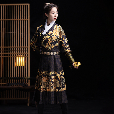 炎蔻明制飞鱼服锦衣卫绣春刀蟒袍女款侠客风明朝汉服贴里曳撒夏季