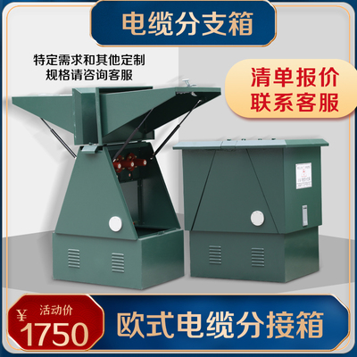 10KV欧式电缆分支箱DFW-12/630A一进一出二三四五出分接箱不锈钢